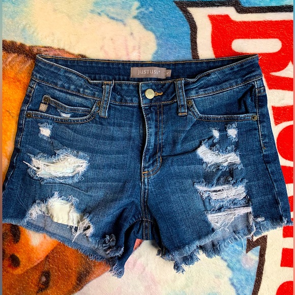 JJRRose Thrift | Jeans | Ripped Denim Short Shorts | Poshmark